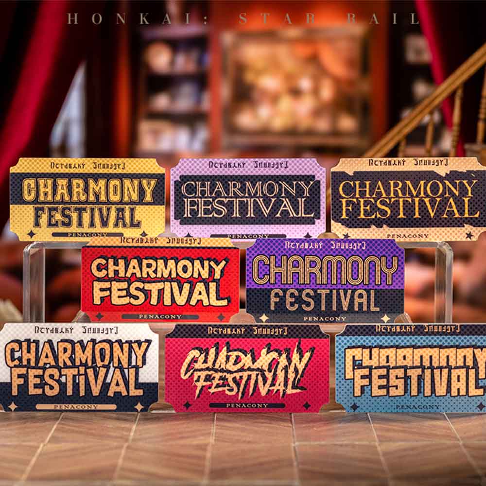 Honkai: Star Rail Charmony Festival Invitation Acrylic Collectible Set ...